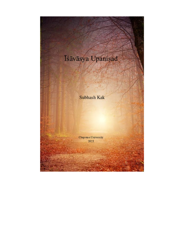 (PDF) Isha Upanishad