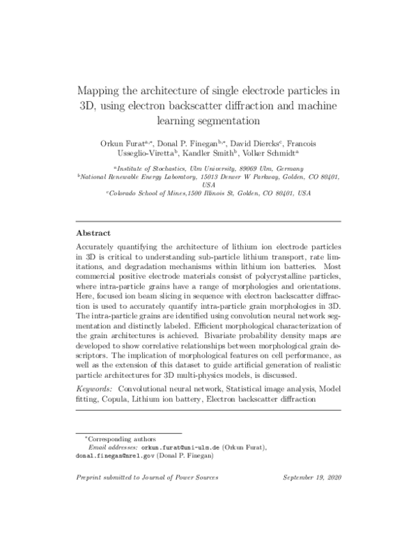 (PDF) Mapping the architecture of single electrode particles in 3D ...