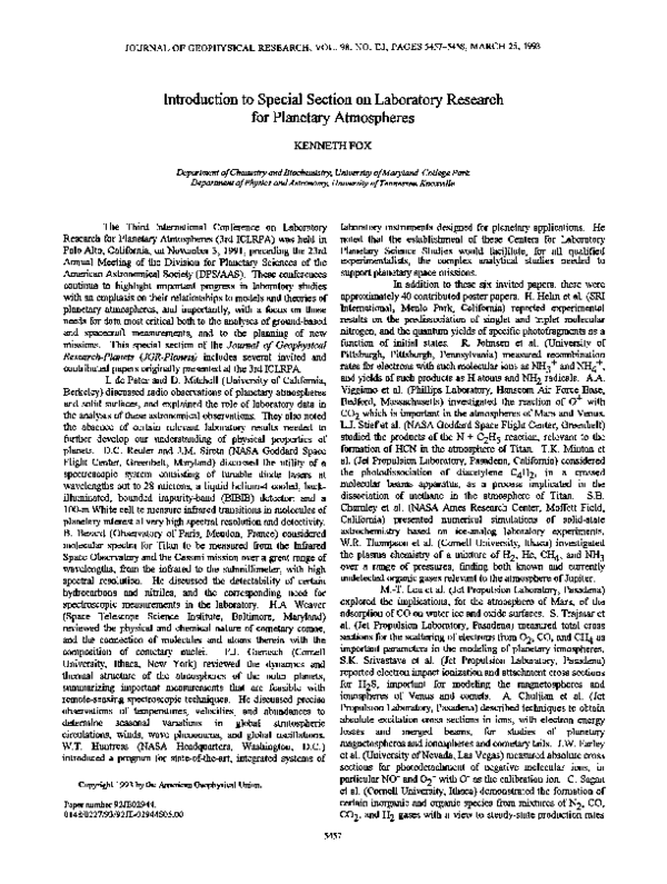 (PDF) Introduction to special section on laboratory research for ...