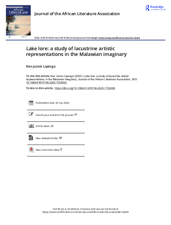 (PDF) Lake lore: a study of lacustrine artistic representations in the ...