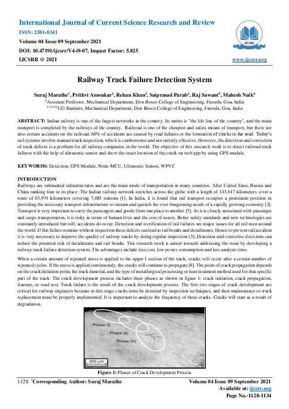 (PDF) Railway Track Failure Detection System | SURAJ MARATHE - Academia.edu