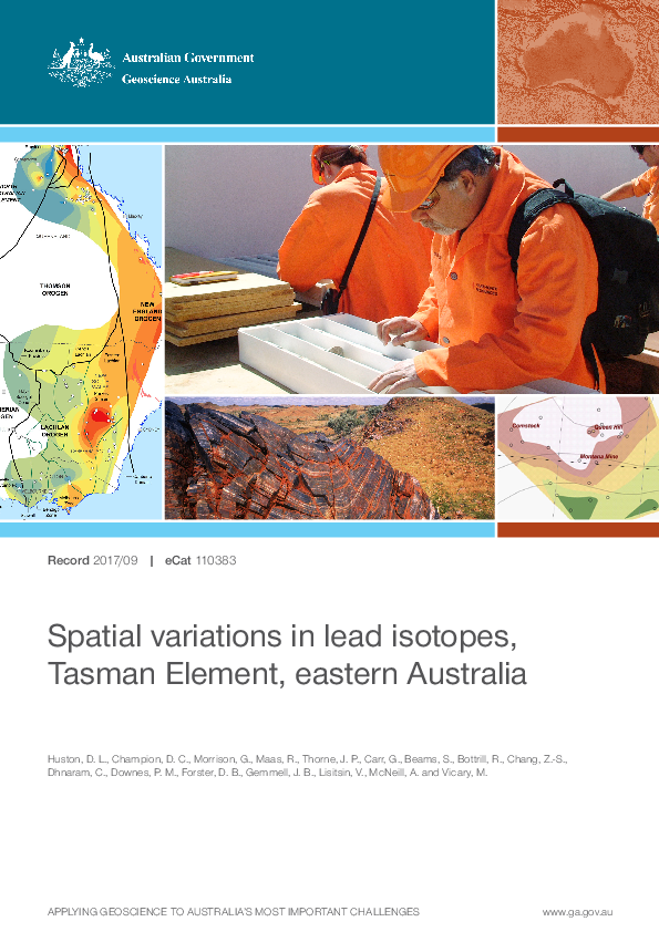(PDF) Spatial variations in lead isotopes, Tasman Element, eastern ...