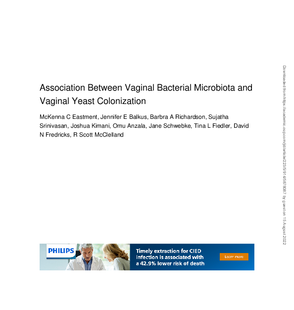 (PDF) Association Between Vaginal Bacterial Microbiota and Vaginal ...