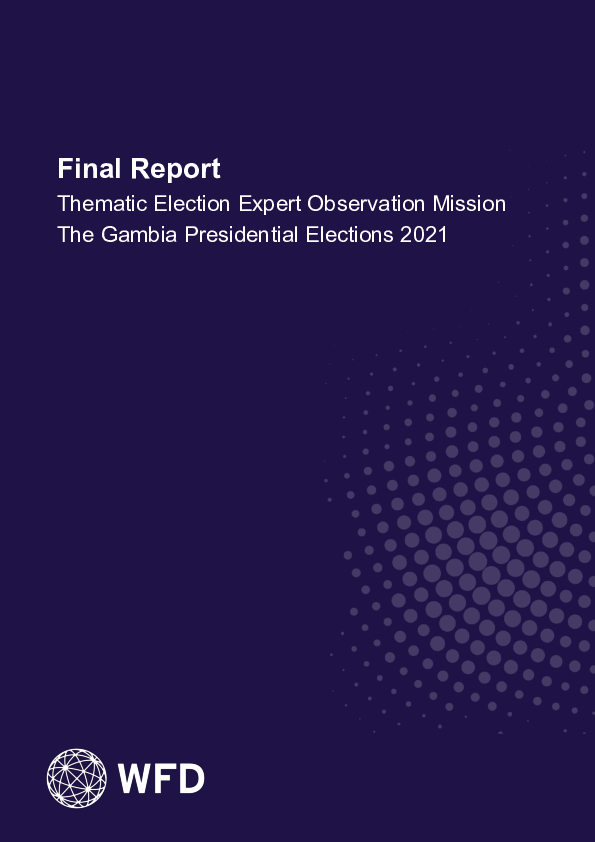 (PDF) Final Report Thematic Election Expert Observation Mission The ...