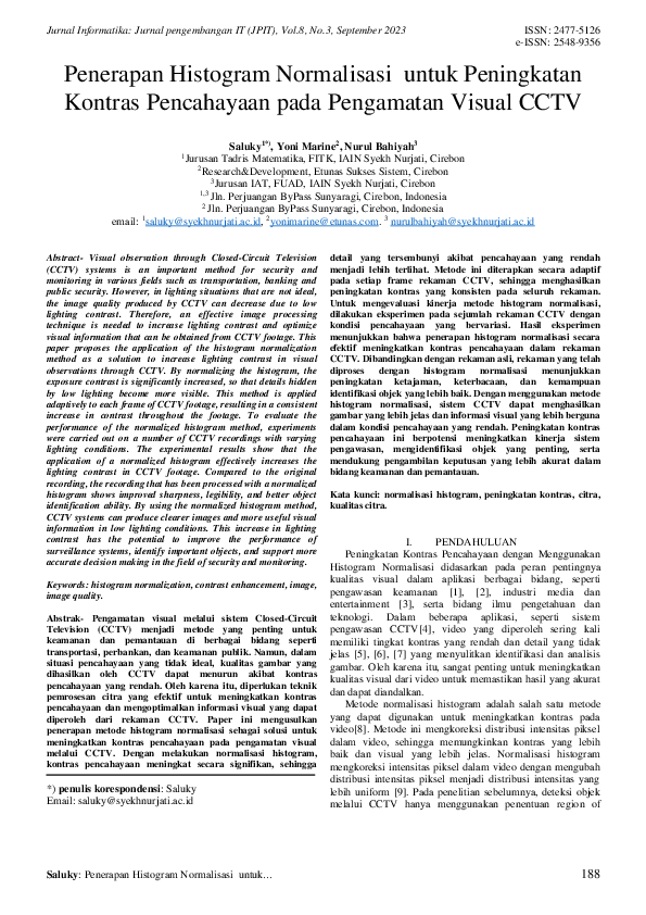 (PDF) Penerapan Histogram Normalisasi untuk Peningkatan Kontras ...
