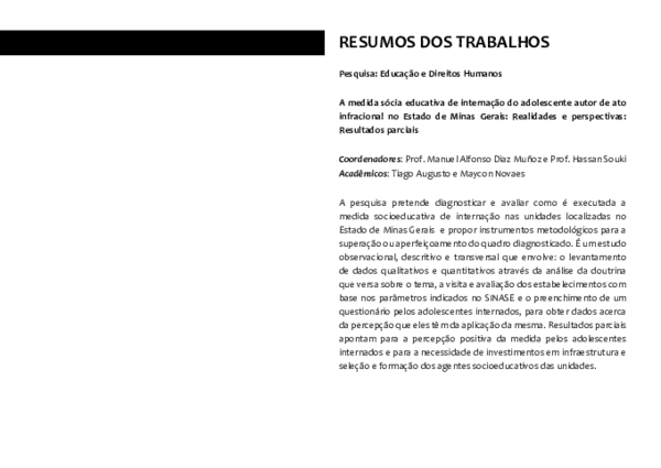 (PDF) Resumos dos trabalhos