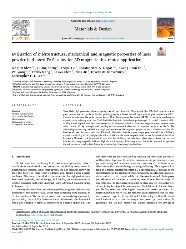 (PDF) Evaluation of microstructure, mechanical and magnetic properties of laser powder bed fused ...