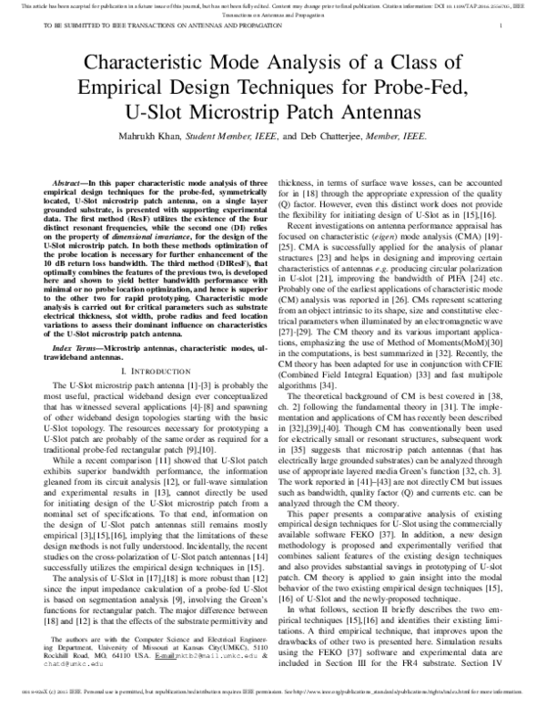 (PDF) Characteristic Mode Analysis of a Class of Empirical Design ...