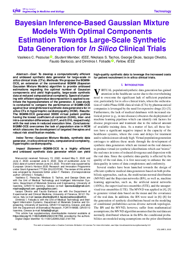 (PDF) Bayesian Inference-Based Gaussian Mixture Models With Optimal Components Estimation ...