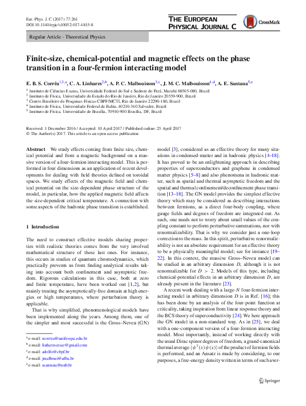 (PDF) Finite-size, chemical-potential and magnetic effects on the phase ...