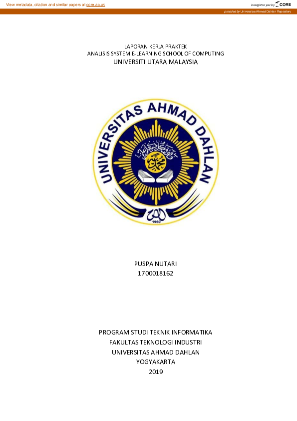 (PDF) Analisis System E-Learning School of Computing Universiti Utara ...