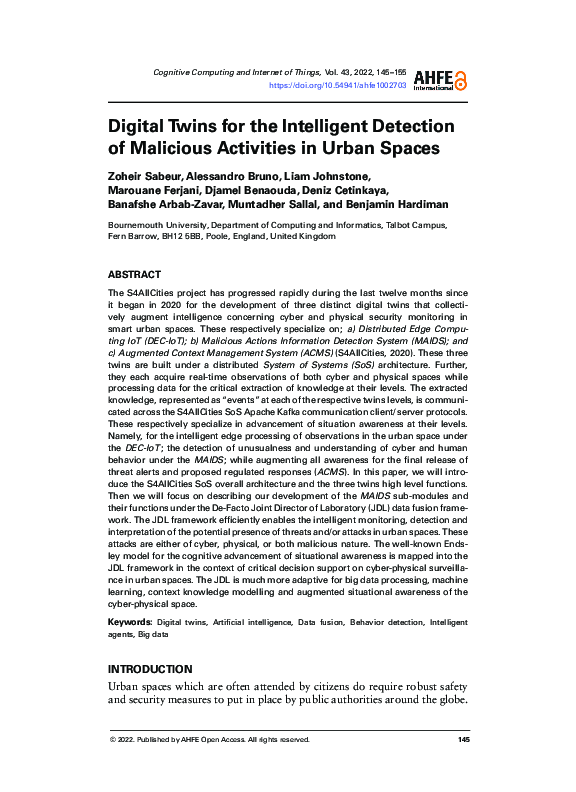 Pdf Digital Twins For The Intelligent Detection Of Malicious