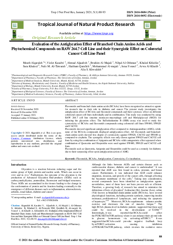 (PDF) Tropical Journal of Natural Product Research