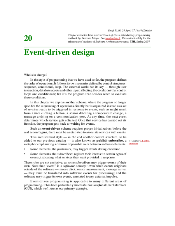 (PDF) Event-driven design | Bertrand Meyer - Academia.edu