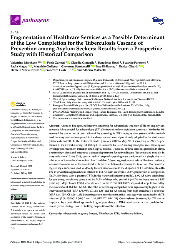 (PDF) Fragmentation of Healthcare Services as a Possible Determinant of ...