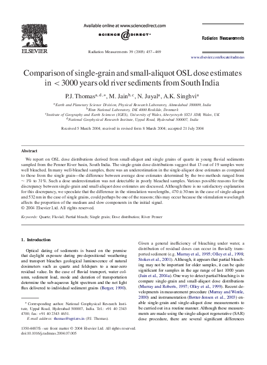(PDF) Comparison of single-grain and small-aliquot OSL dose estimates ...