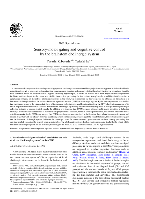 (PDF) Sensory-motor gating and cognitive control by the brainstem ...