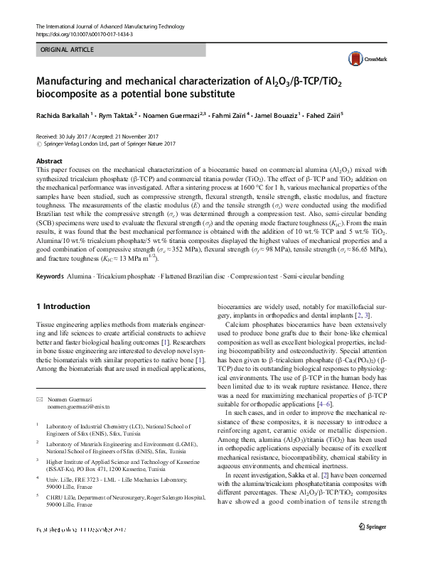 (PDF) Manufacturing and mechanical characterization of unidirectional ...