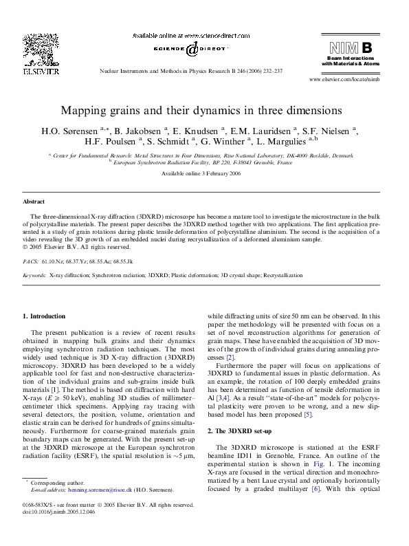 (PDF) Mapping grains and their dynamics in three dimensions