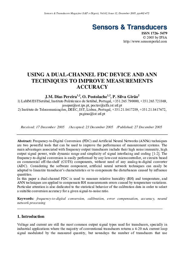 (PDF) Using a dual-channel FDC device and ANN techniques to improve ...