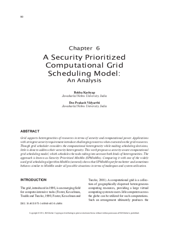 (PDF) A Security Prioritized Computational Grid Scheduling Model | REKHA KASHYAP - Academia.edu
