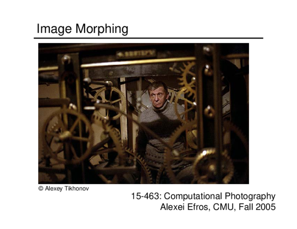 (PDF) Image Morphing
