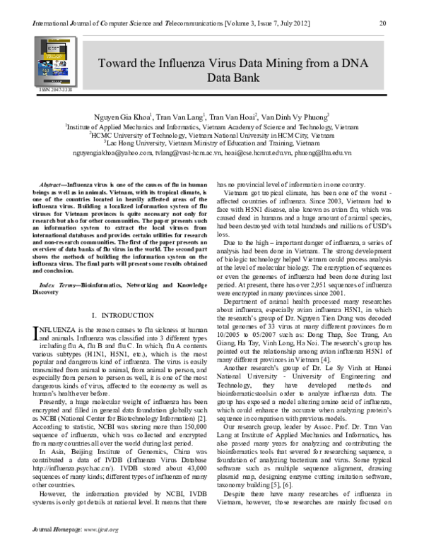 (PDF) Journal Homepage: www.ijcst.org Nguyen Gia Khoa