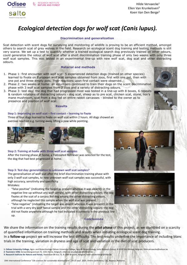 (PDF) Ecological detection dogs for wolf scat (canis lupus lupus ...