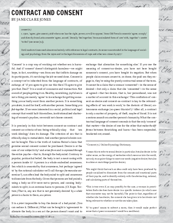 (PDF) Contract and Consent
