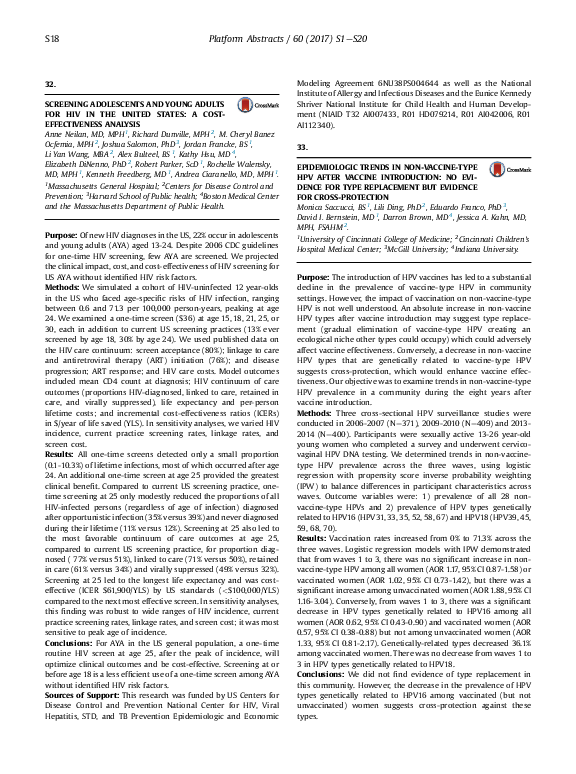 (PDF) Screening Adolescents and Young Adults for HIV in the United ...