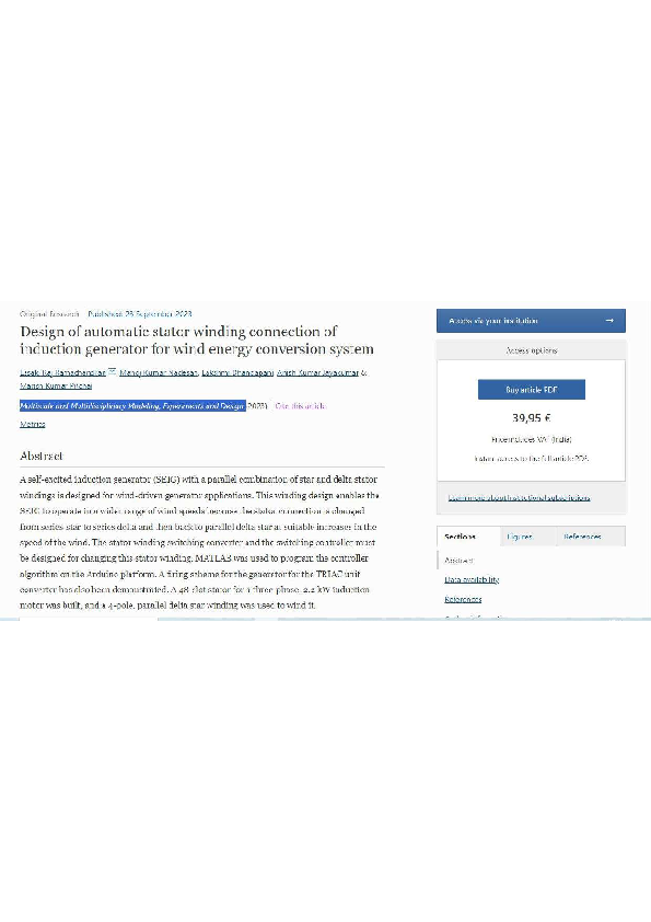 (PDF) Design of automatic stator winding connection of induction generator for wind energy ...
