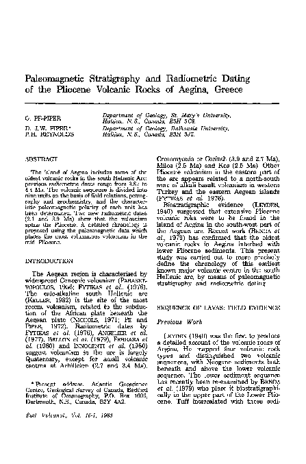 (PDF) Paleomagnetic stratigraphy and radiometric dating of the pliocene ...