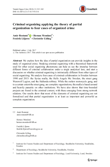 (PDF) Criminal organizing applying the theory of partial organization ...