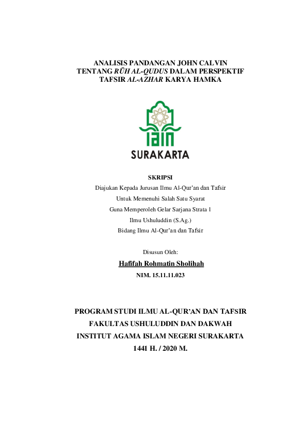 (PDF) FULL TEXT_Skripsi UIN Raden Mas Said Surakarta