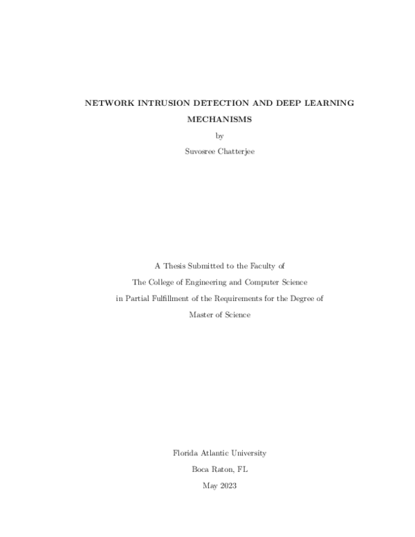 (PDF) Network Intrusion Detection and Deep learning mechanisms