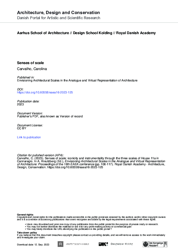 (PDF) Senses of scale: iconicity and instrumentality through the three ...