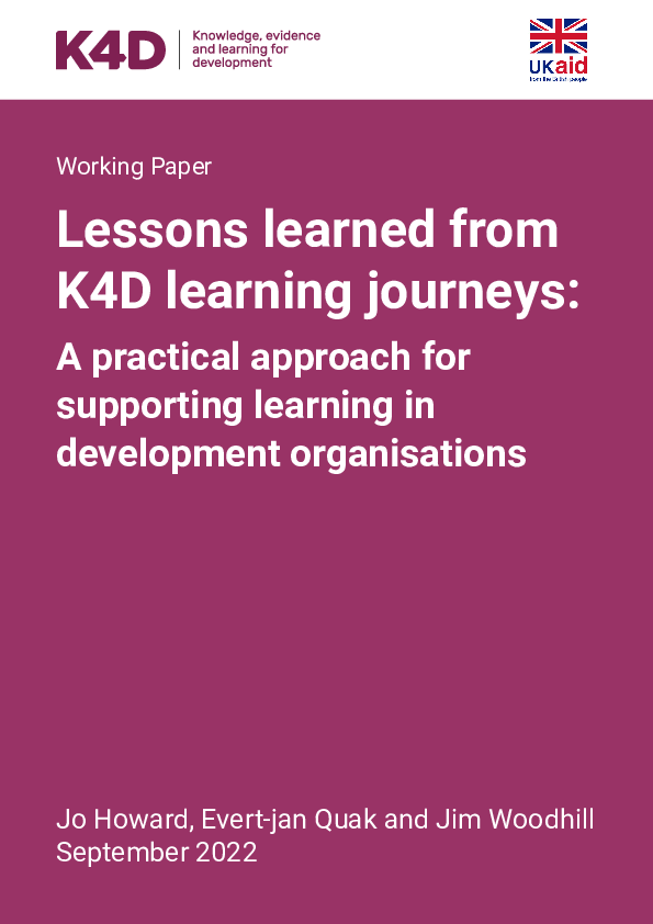 (PDF) Lessons Learned From K4D Learning Journeys: A Practical Approach ...