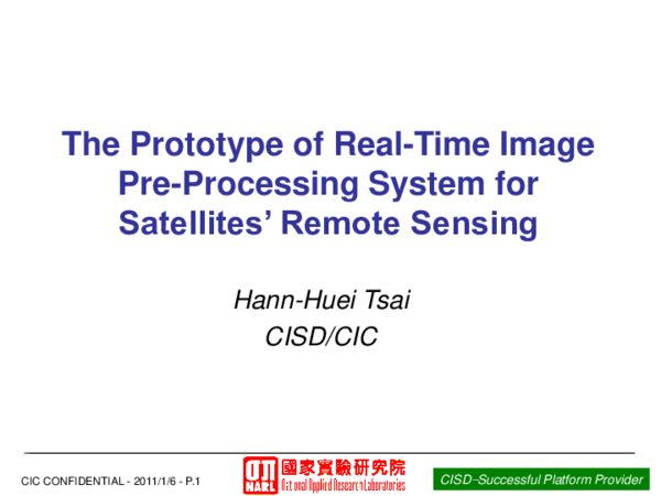 (PDF) Real-Time Image Processing for Satellite Sensing