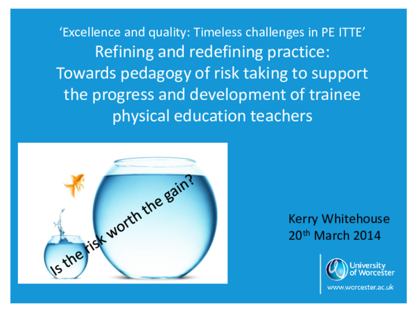 (PDF) Refining and Redefining Practice: Towards Pedagogy of Risk Taking ...