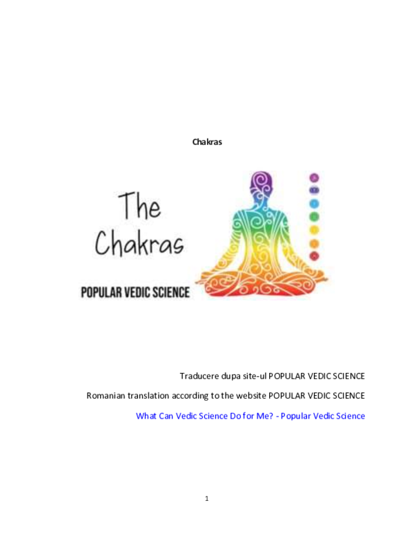 (PDF) Popular Vedic Science - Chakras | Laurentiu Decu - Academia.edu