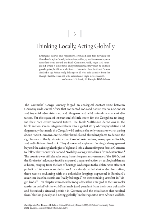(PDF) Chap 3--Thinking Locally, Acting Globally