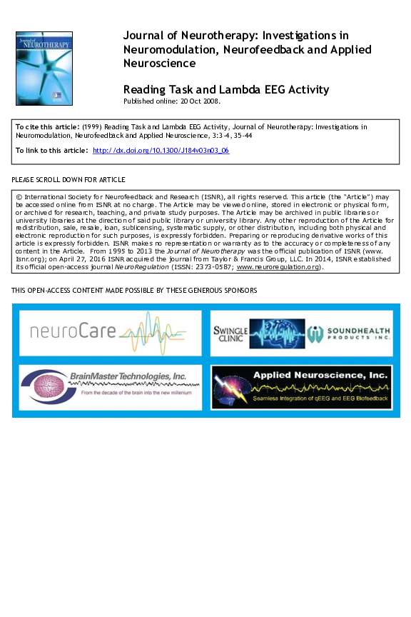 (PDF) Reading Task and Lambda EEG Activity | Jay Gunkelman - Academia.edu