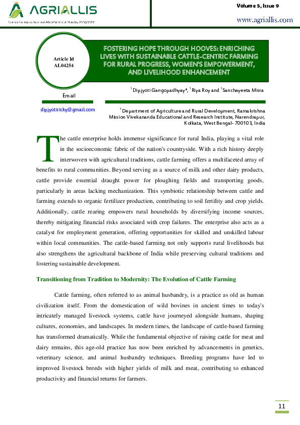 (PDF) Cattle Farming