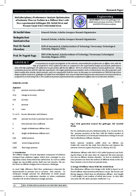 (PDF) Multidisciplinary Performance Analysis Optimization of Subsonic ...