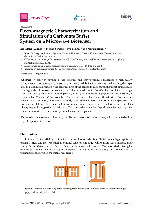 (PDF) Electromagnetic Characterization and Simulation of a Carbonate Buffer System on a ...