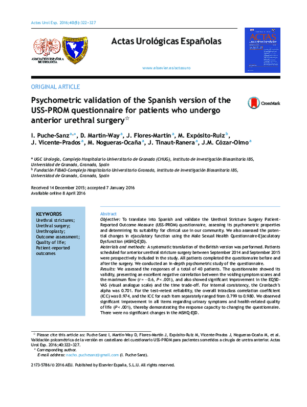 (PDF) Psychometric Validation of the Spanish Version of the Caregiver ...