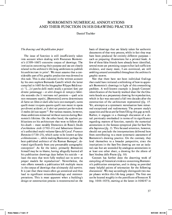(PDF) Borromini's Numerical Annotations and their Function in his ...