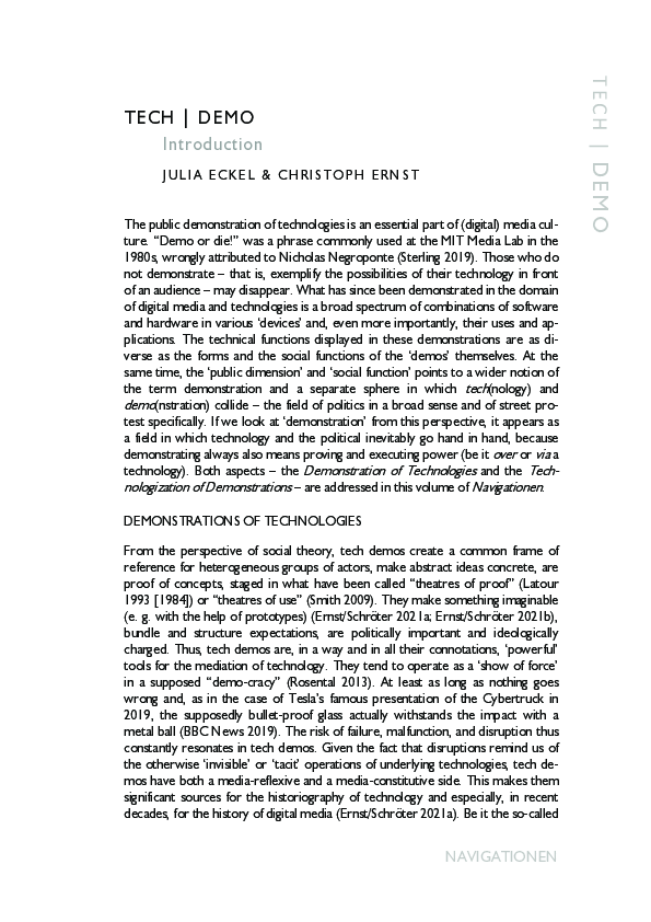 (PDF) Tech | Demo. Introduction