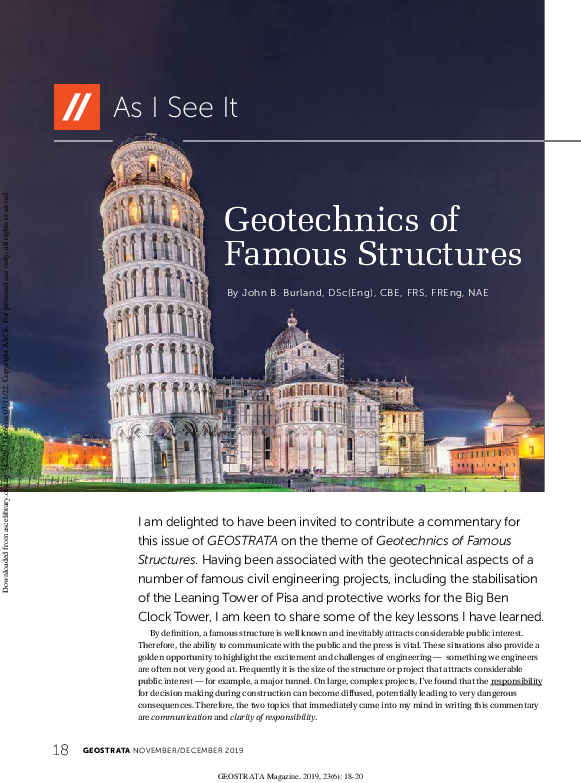 (PDF) Geotechnics of Famous Structures