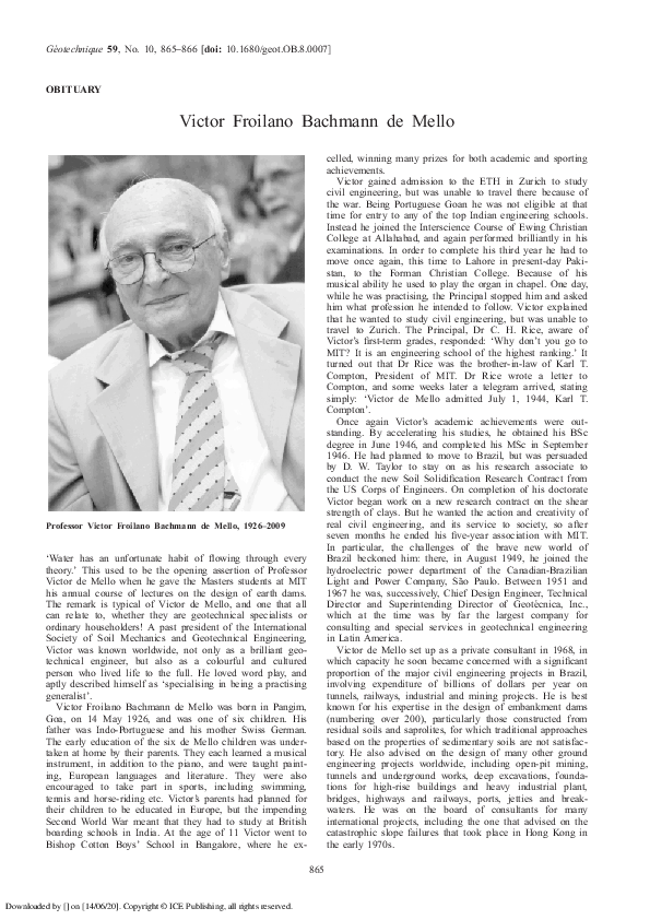 (PDF) Victor Froilano Bachmann de Mello